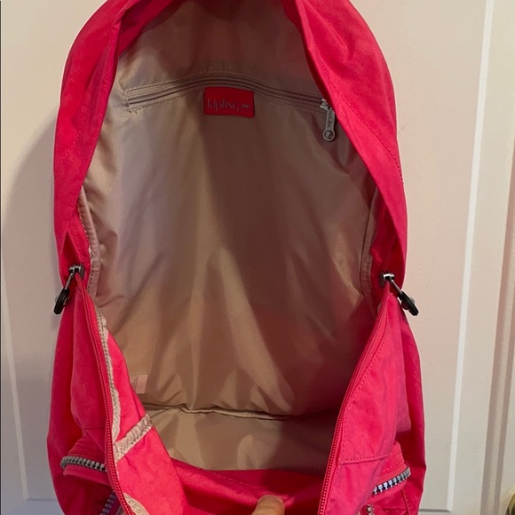 Kipling | Bags | Kipling Vibrant Pink Ridge Packpack Bookbag | Poshmark